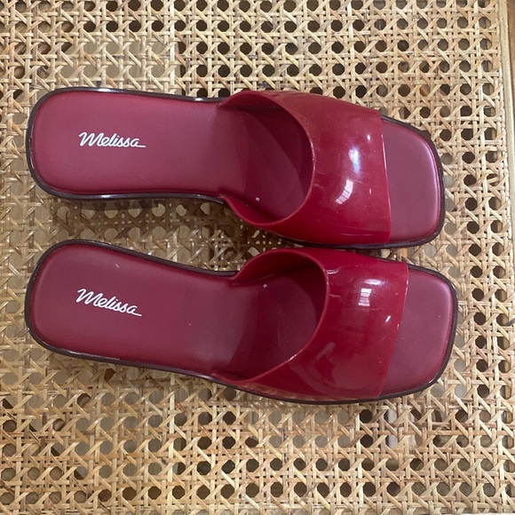 Melissa | Shoes | Melissa Red Rubber Platforms Sz 7 | Poshmark